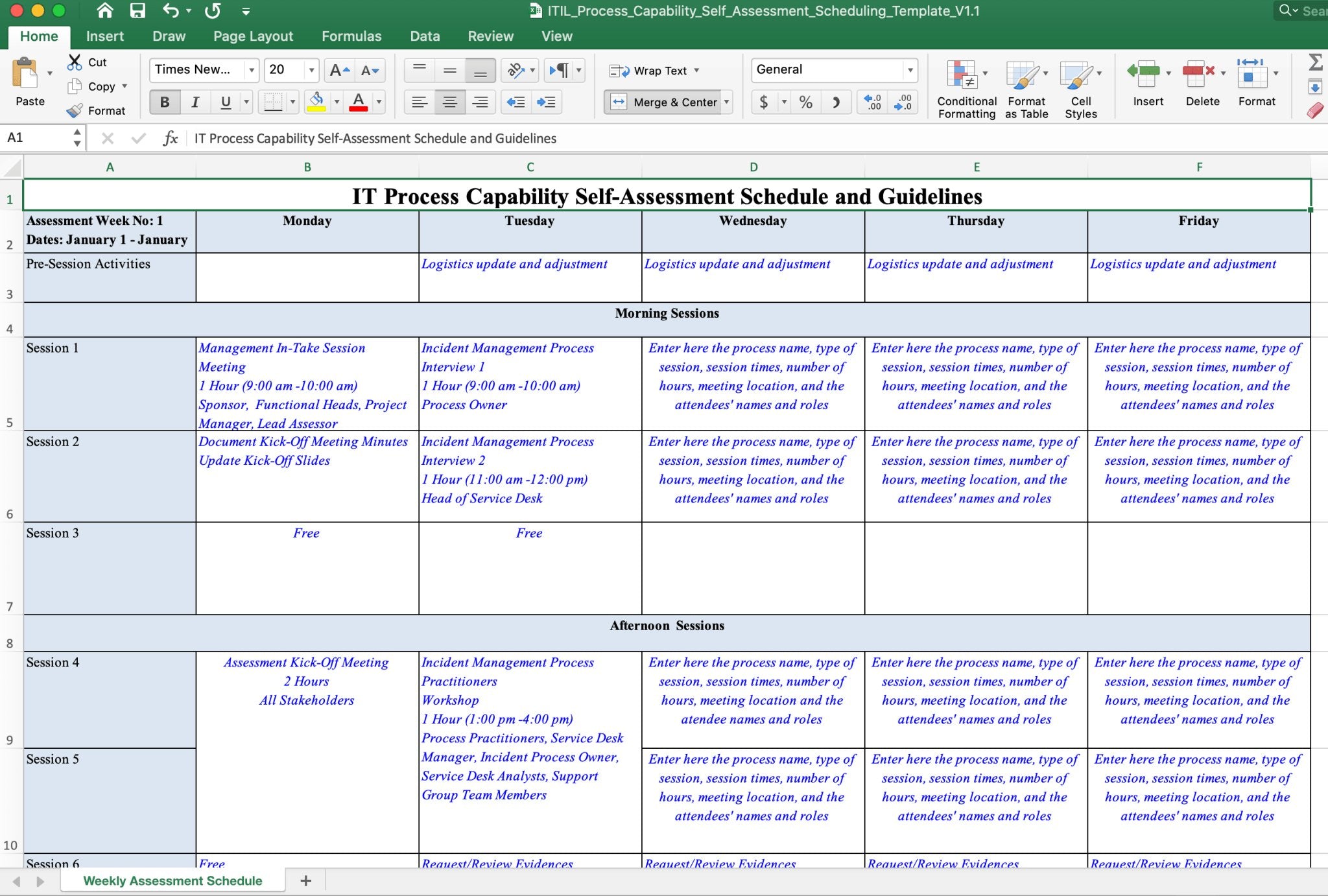 IT Process Maturity Self Assessment Toolkit - 25 Processes – IT-QMS.COM